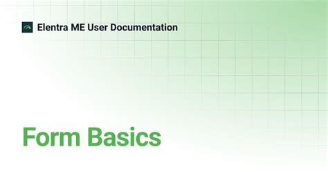 form basics elentra me user documentation