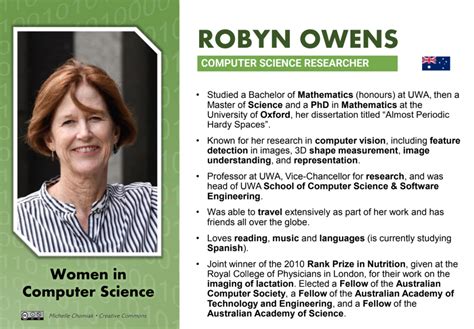 Women In Computer Science Poster Series Australian Edition
