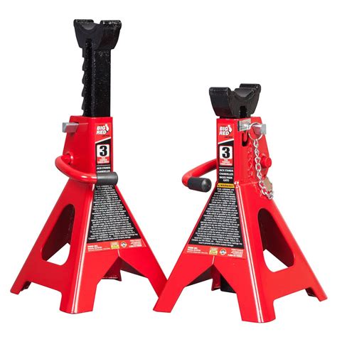 Torin Big Red T43002A 3 Ton Capacity Double Locking Steel Jack Stands
