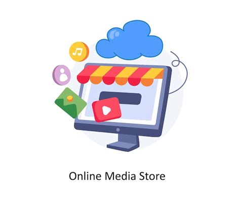 Premium Vector Online Media Store Concepts Style Illustration Eps File
