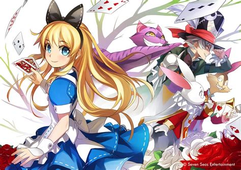 Alice White Rabbit Cheshire Cat Mad Hatter And March Hare Alice In