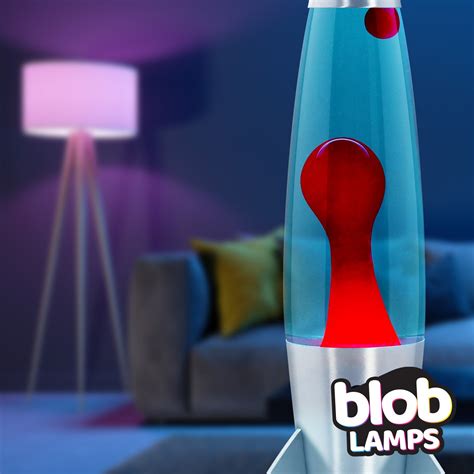 Blob Lamp Rocket Redblue Lava Lamp