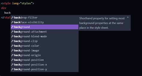 Emmet Suggests Html Tags On Style Block And Does Not Have Css Autocomplete · Issue 1244 · Vuejs