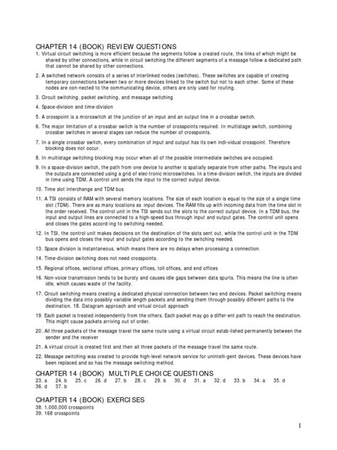 Chapter 14 Book Review Questions Pdf Multiplexing Telephone