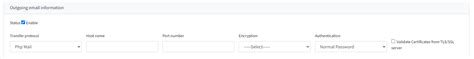 There Were Some Problems With Your Input When Setting Sendmail Outgoing