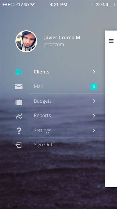 Responsive Menu Mobile Web Design Mobile App Design Inspiration Ui Interface Design
