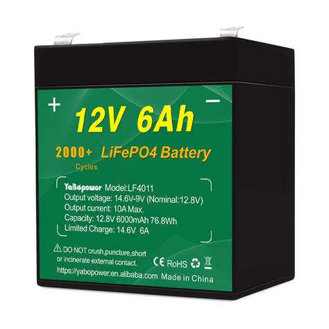 Talentcell 12v 6ah Lifepo4 Battery Pack Deep Cycle 2000 Cycles 32700