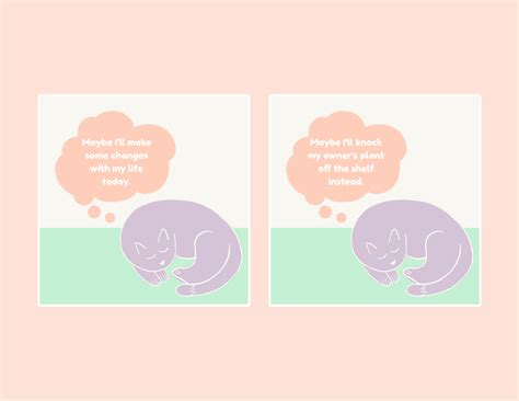 Comic Strips Cat Customizable Postcard Template Shutterstock