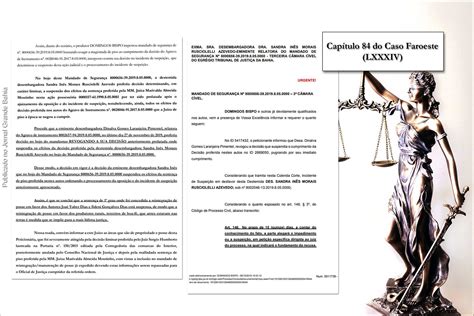 Capítulo Lxxxiv Do Caso Faroeste A Revogação Da Decisão Da