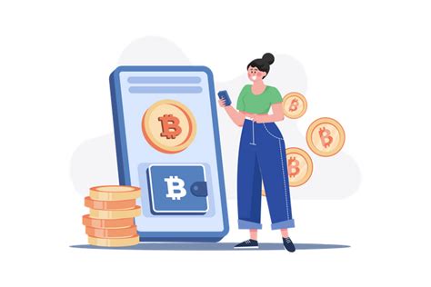 Premium Blockchain Technology Illustration Pack From Science