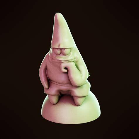 ⭐ Patrick Star As The Thinker Spongebob Squarepants・ Stl File For 3d Printing・cults