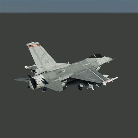 F 16c 3d Model 100 Max Fbx Obj Free3d