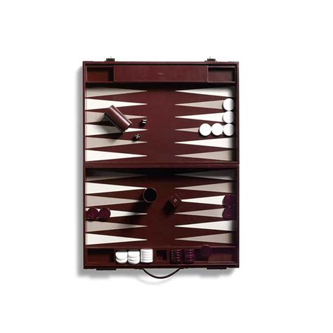 Hanover Small Backgammon In Saddle Leather Asprey London