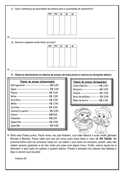 Atividades de Festas Juninas Apostila Atividades Fácil