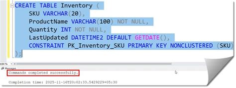 Sql Server Create Table With Primary Key Sql Server Guides