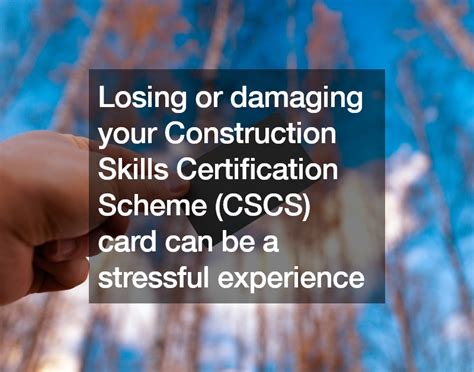 How To Obtain A CSCS Replacement Card In Th UK Cleveland Internships