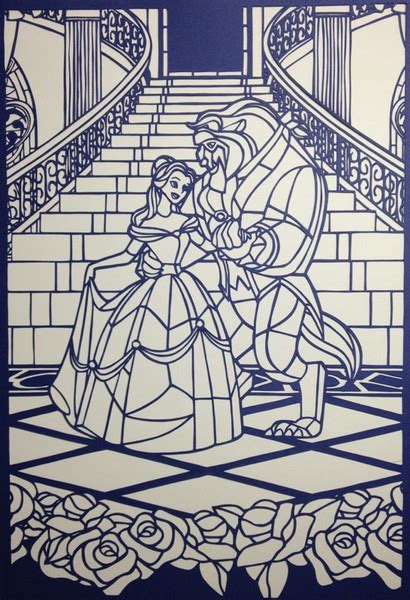 【切り絵】 美女と野獣 有村 さんのイラスト ニコニコ静画 イラスト