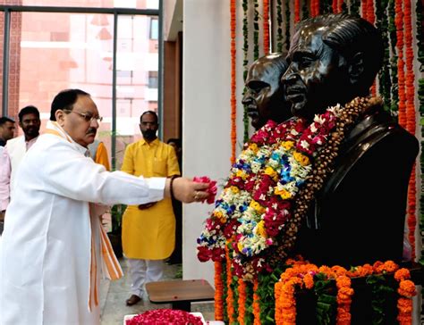 Bjp National President Jp Nadda Pays Tribute To Dr Syama Prasad Mookerjee
