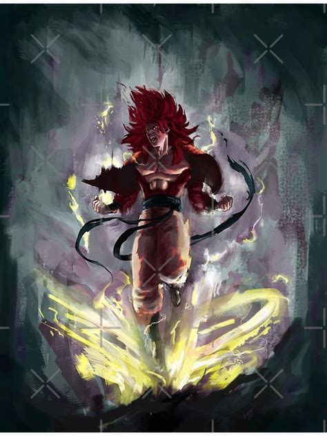 Gogeta Ssj4 Poster For Sale By Drwolfstark Redbubble