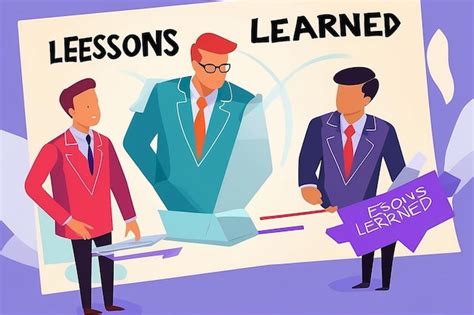 Premium Photo Text Sign Showing Lessons Learned Business Approach