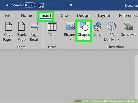 Ways To Create A D Object In Microsoft Word WikiHow