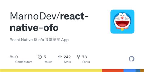 github marnodev react native ofo react native 仿 ofo 共享单车 app