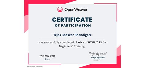Tejas Bhandigare On Linkedin Basics Of Htmlcss For Beginners Online Bootcamp Open Weaver Inc