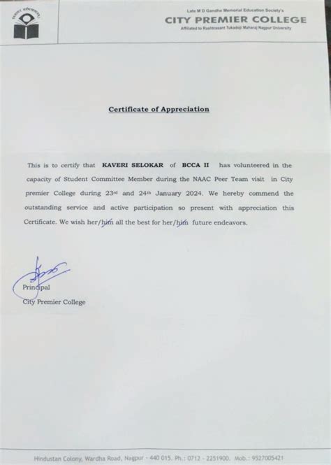 Kaveri Selokar On Linkedin Naac Peer Team Visit 2024 The National