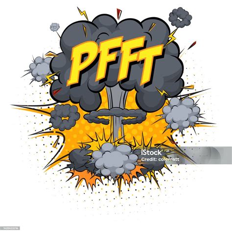 白い背景に分離された漫画雲の爆発に関するpfftテキスト アルファベットのベクターアート素材や画像を多数ご用意 アルファベット