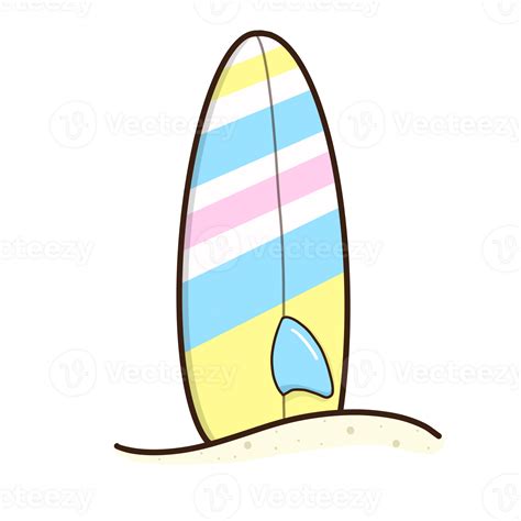 Cute And Colorful Surfboard 23545918 Png