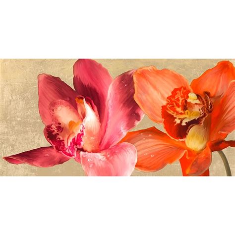 Quadro Floreale Stampa Su Tela Orchidee Moderne