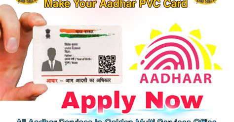 Apply For Aadhar Pvc Card Hard Card Full Details Golden Multi
