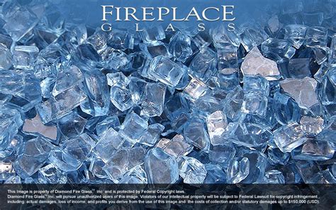 Sapphire Blue Crystal Fireplace Glass Fireplace Glass