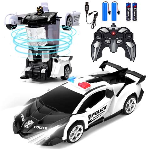 Dolanus Remote Control Car Transform Robot Rc Cars Contains All