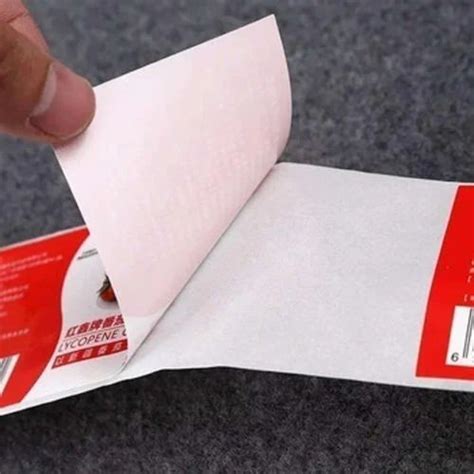 Paper Dot Matrix Hologram Self Adhesive Sticker Packaging Type Sheet