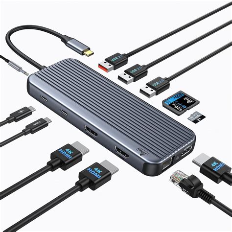 Amazon Com Usb C Docking Station Monitors Lionwei Usb C Hub To Hdmi Docking Station Triple