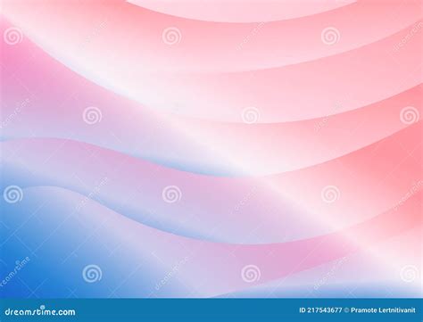 Abstract Modern Blue Tone Color And Pink Curve Overlap Background