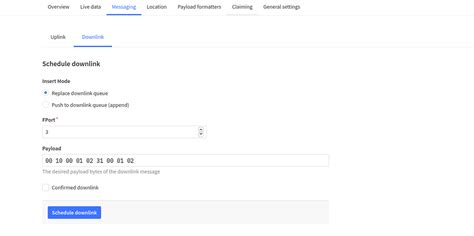 Sending A Downlink Message The Things Network