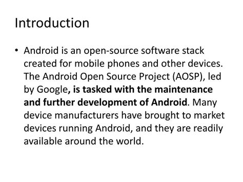 Ppt Android Open Source Project Powerpoint Presentation Free