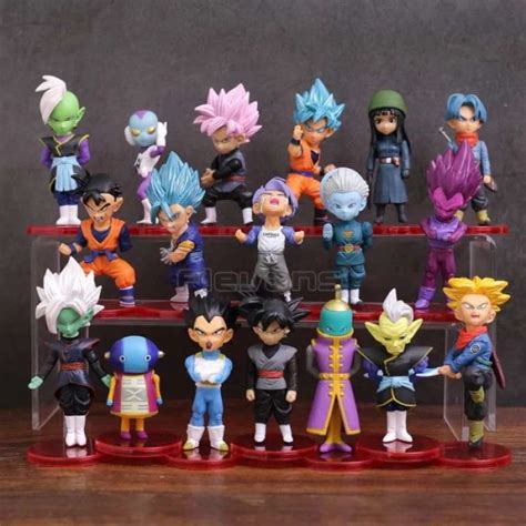 Promo Action Figure Dragon Ball Goku Vegeta Zamas Zeno Vegeto Kaioshin