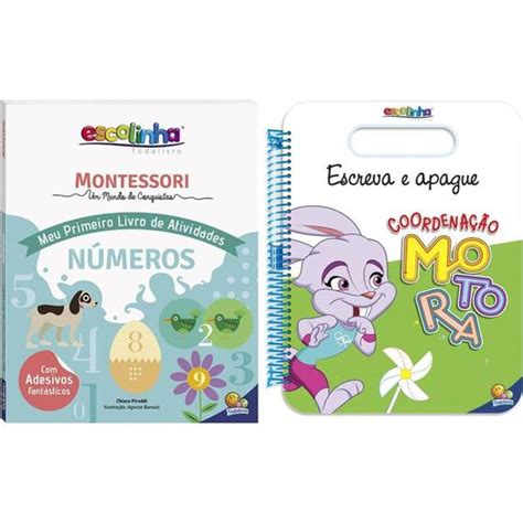 Montessori 2 vol Meu Primeiro Livro de Atividades Números e Escreva