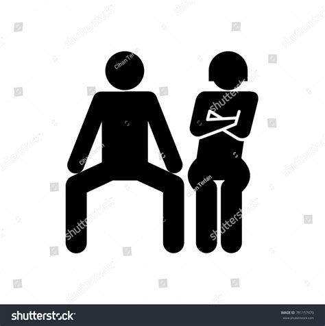 Dont Spread Your Legs Conceptual Vetor Stock Vector Royalty Free