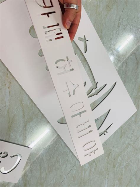 아크릴 포맥스 글자 마킹판 스테인 Cnc가공 스프레이
