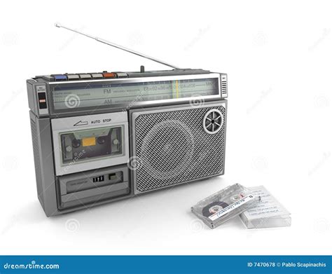 Radio Cassette And Tape Stock Illustration Illustration Of Music 7470678