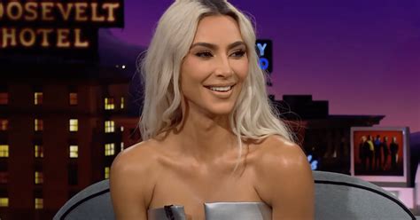 Kim Kardashian Wore A Corset With A Cutout Straight Down The Middle