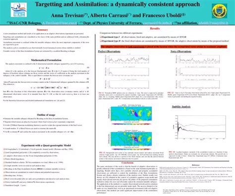 Ppt Targetting And Assimilation A Dynamically Consistent Approach