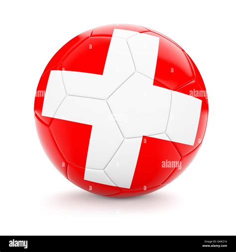 Soccer Football Ball With Switzerland Flag Stock Photo Alamy