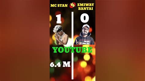 Mc Stan Vs Emiway Bantai😱😱 Shorts Vs Comparison Youtube