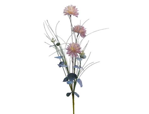 Купить Элитные искусственные цветы мерцающие полиэстер нежно розовые 66 см Kaemingk по