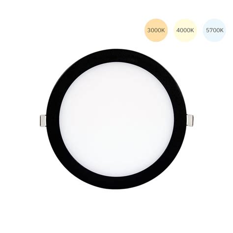 Downlight Flat Black 120mm 7w 3 Cct Dimmable